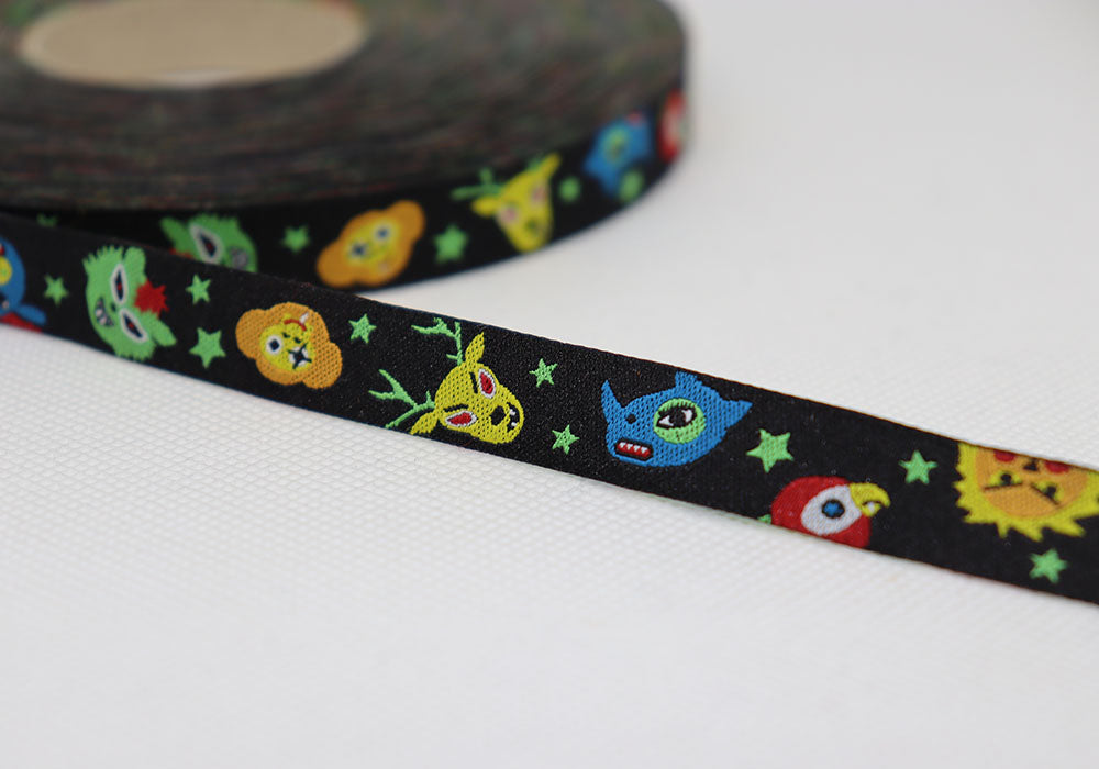 Funky Monsters Ribbon – Dots 'n' Stripes